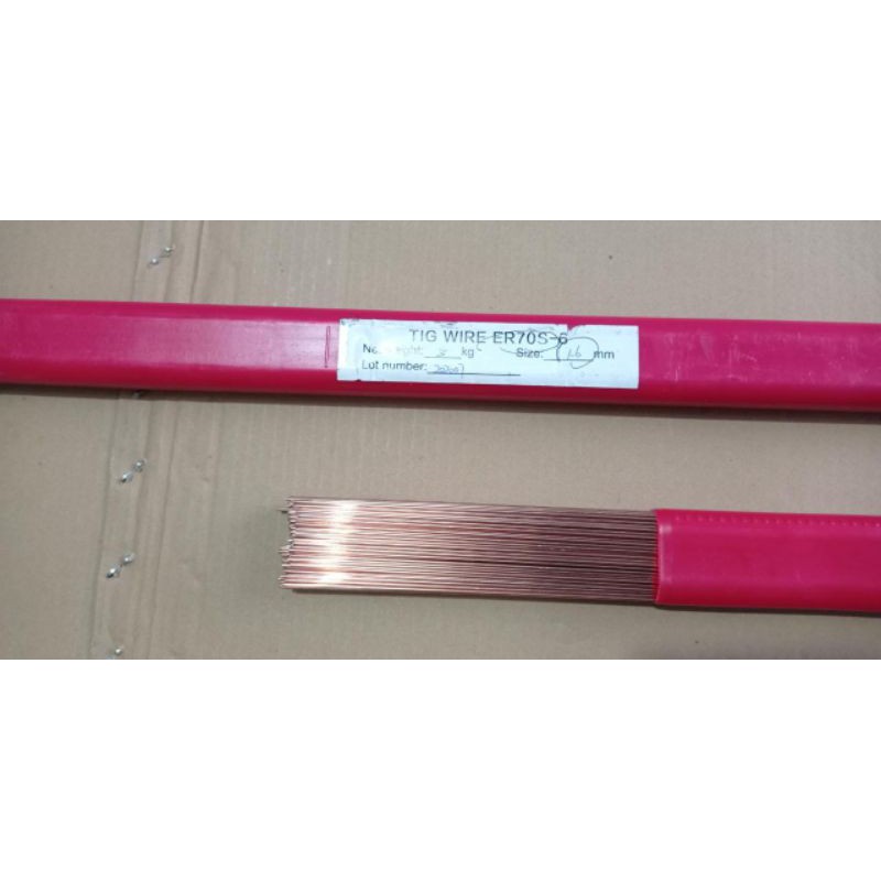 Jual KAWAT LAS ARGON BESI - CARBON STEEL TGS 50 ER 70S-6 FILLER ROD ...