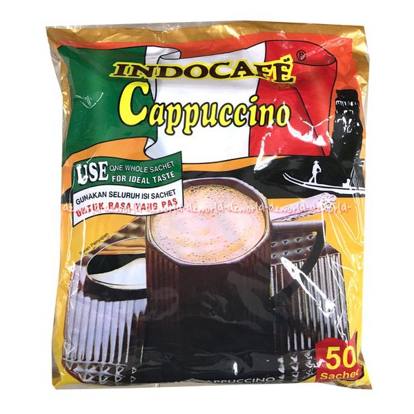 Jual Indocafe Cappuccino 1250g (50X25g) | Shopee Indonesia