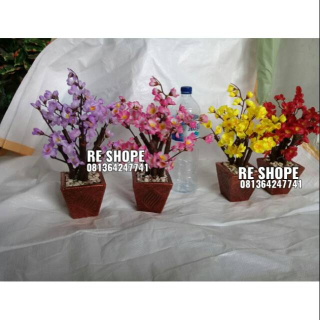 Jual BUNGA PLASTIK/bunga HIAS/ARTIFICIAL/SAKURA MEJA | Shopee Indonesia