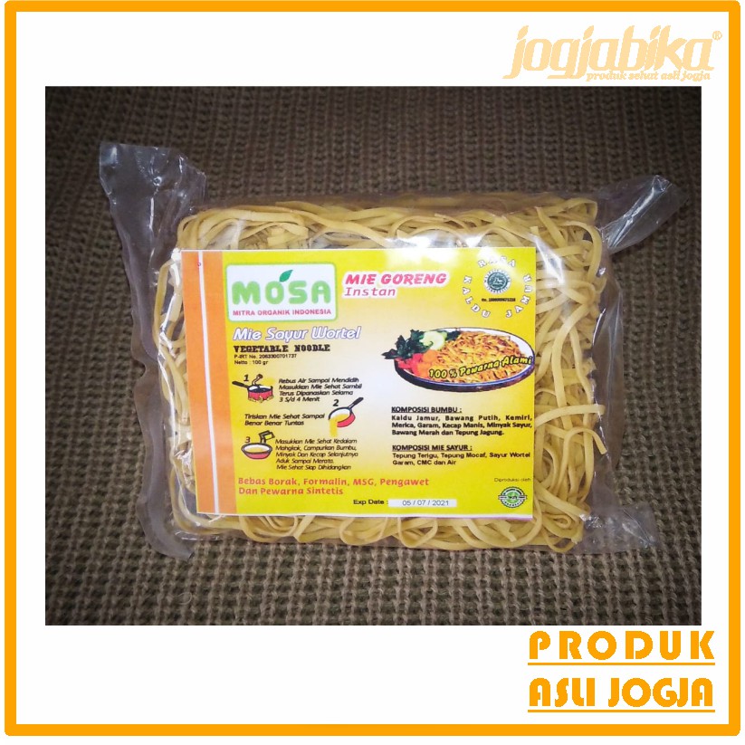 Jual Mie Sehat Sayur Wortel Natural Healthy Food Asli Jogja Mosa 2x 1 ...