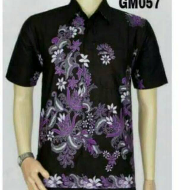 Jual Hem Batik Kencana Hitam | Atasan Pria Batik Modern BATIK PRIA ...