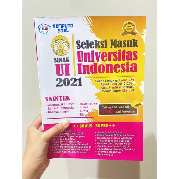 Jual Kampung Soal SIMAK UI 2021 SAINTEK (Soal + Pembahasan) | Shopee ... Jual Kampung Soal SIMAK UI 2021 SAINTEK (Soal + Pembahasan) | Shopee ...