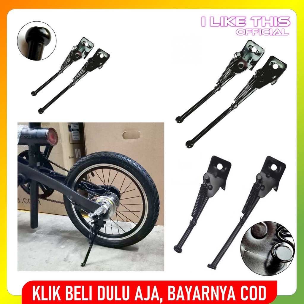 Jual Standar Sepeda Samping MTB BMX Lipat Balap Stand Sepeda Universal ...