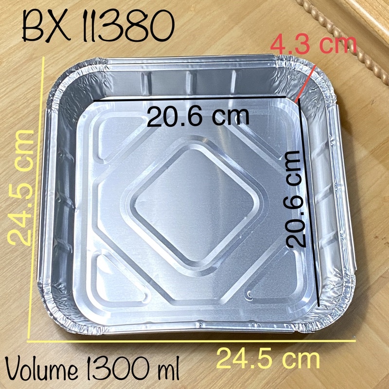 Jual Aluminium Foil Cup BX 11380 Tanpa Tutup / Alufoil 24x24 cm ...
