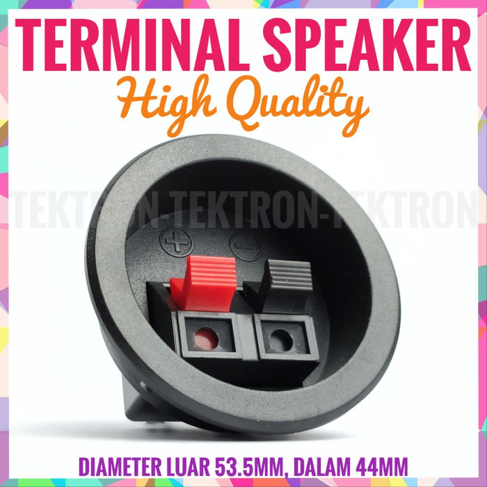 Jual Terminal Speaker 2pin 4cm Soket Socket 2p 53.5mm High Quality 5cm ...