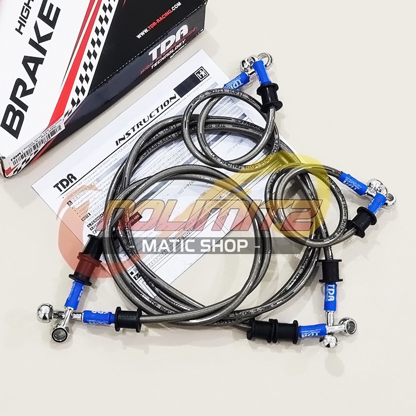 Jual Selang Rem TDR Racing ABS Depan Belakang Yamaha NMAX All Type | Shopee Indonesia