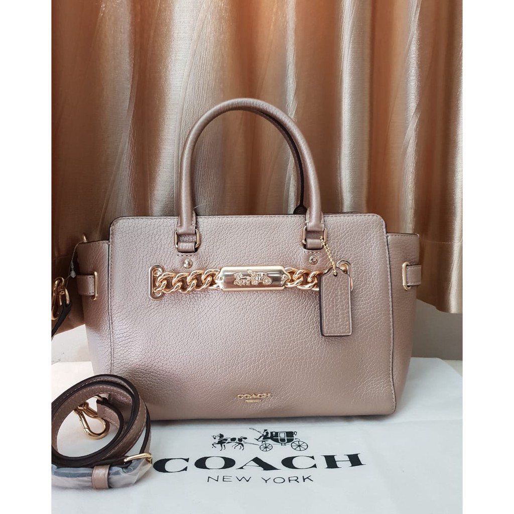 Jual COACH BLAKE CARRYALL 25 ROSEGOLD | Shopee Indonesia