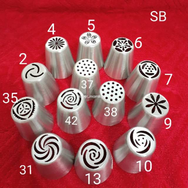 Jual DAPURMAMI Spuit Rusia spuit Bunga Spuit hias cupcake Tart | Shopee ...