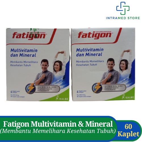 Jual Fatigon Multivitamin Dan Mineral Box isi 60 Kaplet - Kesehatan ...