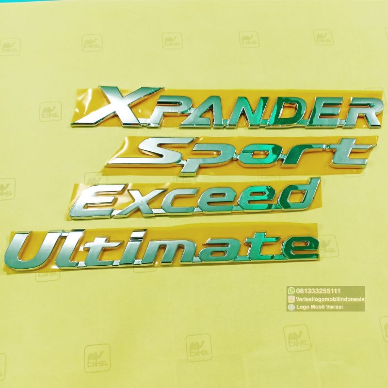 Jual Emblem logo mitsubishi xpander sport exceed ultimate ukuran ...