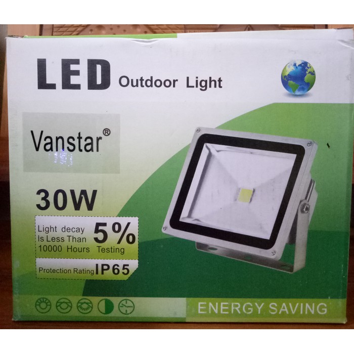 Jual Lampu LED Sorot Remote / LED Outdoor Light 30 Watt 7 Warna RGB ...