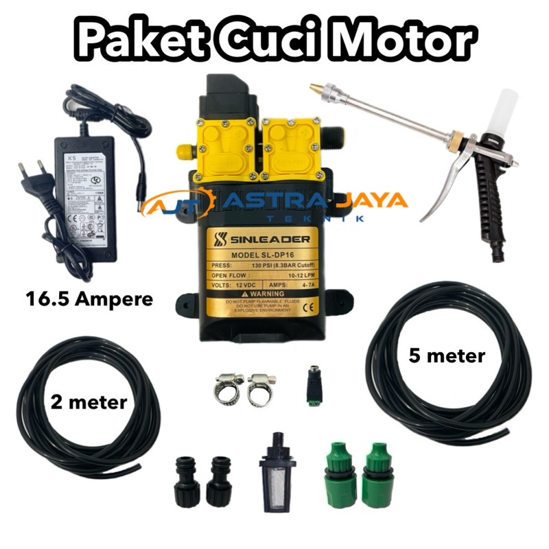 Jual SINLEADER Paket Cuci Steam Motor Dobel Pompa 130 PSI / Pompa Dc ...