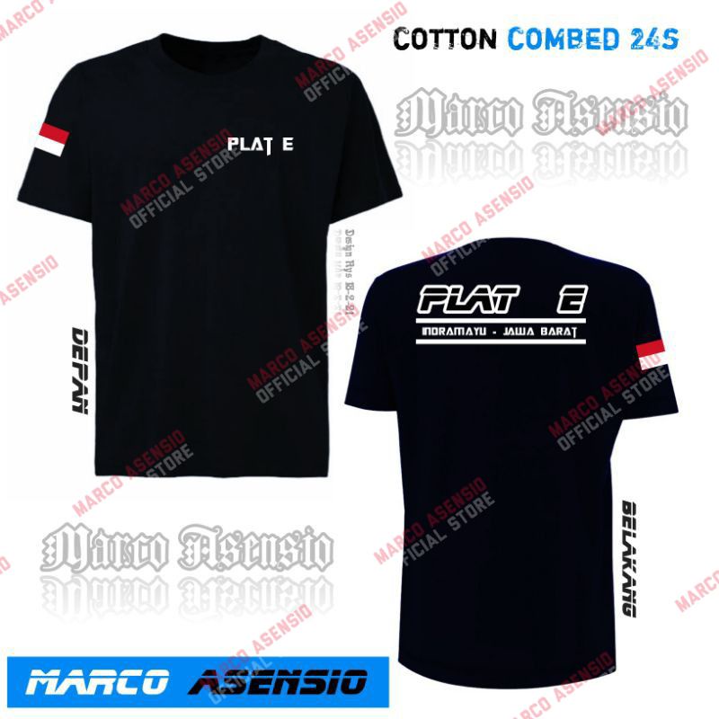 Jual T-SHIRT KAOS PREMIUM FASHION PRIA MAUPUN WANITA DESAIN MA3 TULISAN PLAT E INDRAMAYU ...