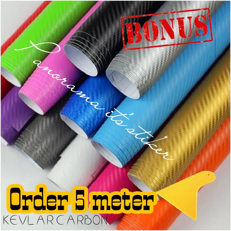 Jual SKOTLET STICKER MOTOR KARBON /STIKER MOTOR CARBON 3D/SKOTLET ...