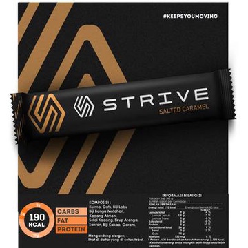 Jual Suplemen Kebugaran - STRIVE ENERGY BAR - SALTED CARAMEL | Shopee ...