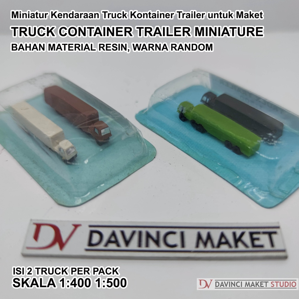 Jual Miniatur Kendaraan Truk Triller Kontainer Panjang Maket Diorama ...