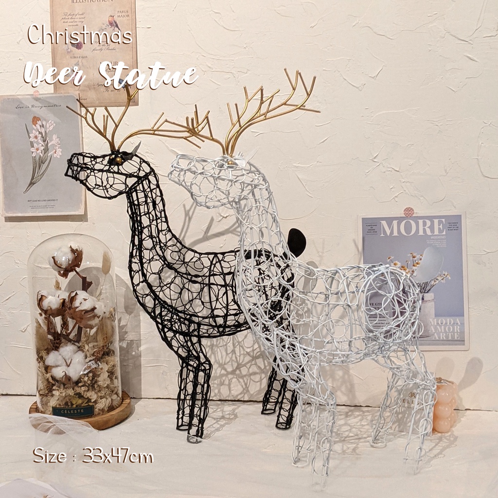 Jual Pajangan Rusa | Rusa Besi | Dekorasi Natal | Shopee Indonesia