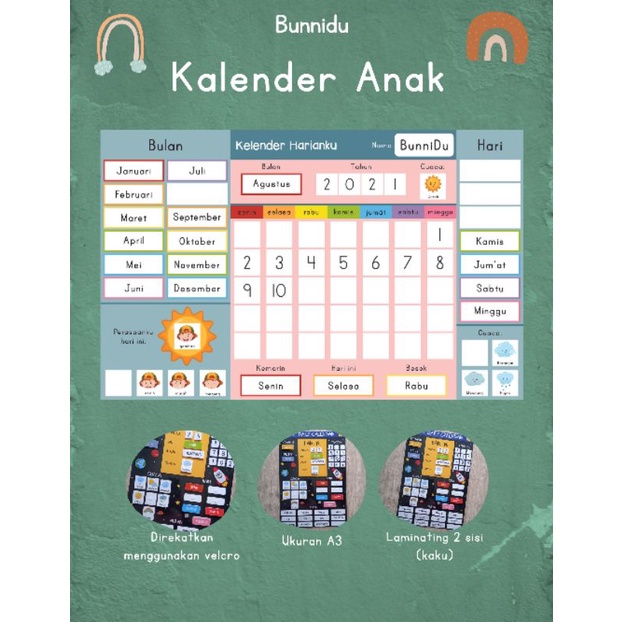 Jual Kalender Anak - Kalender Montessori | Shopee Indonesia