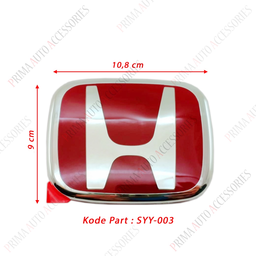 Jual Emblem Mobil Logo H Merah Chrome SYY-003 10,8 cm | Shopee Indonesia