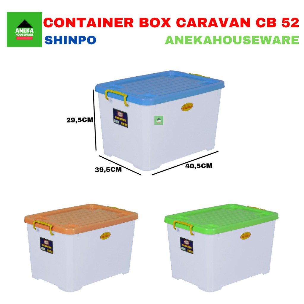 Jual Container Box Plastik Menyimpan Serbaguna Caravan CB 52 Shinpo ...