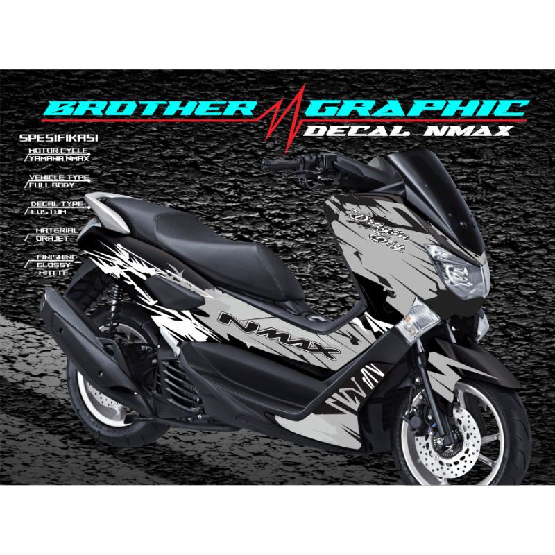 Jual Decal Nmax desain Grafis Decal Nmax full body Full Blok Decal Nmax ...