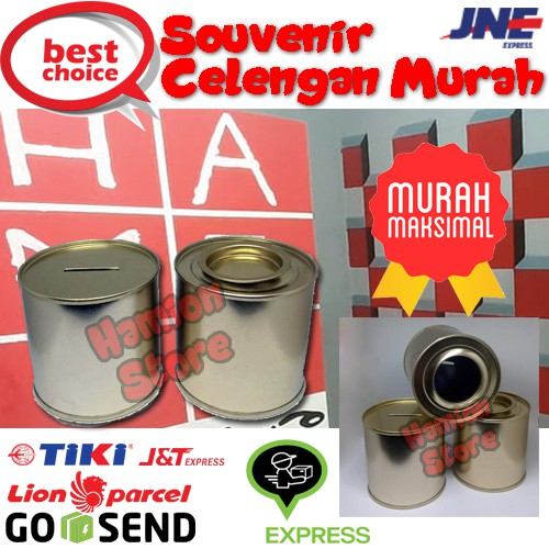 Jual Souvenir Celengan Kaleng Buka Tutup Polos Mini | Shopee Indonesia