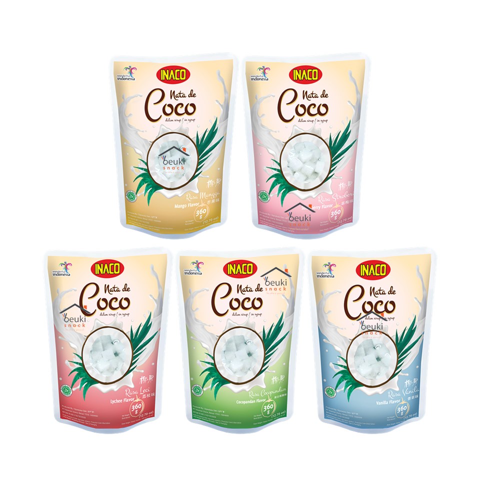 Jual Inaco Nata De Coco Pouch Berbagai Varian Pilih Rasa | Shopee Indonesia