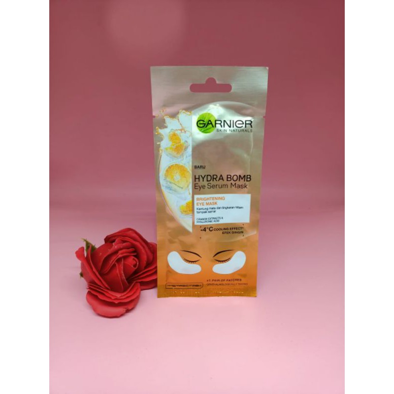 Jual GARNIER Eye Serum Patch Mask Brightening Line Smoothing Masker ...