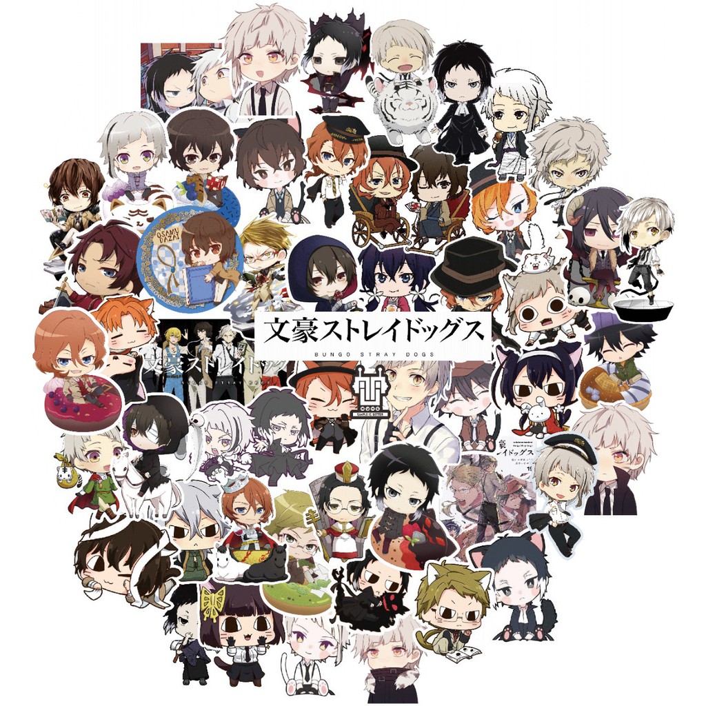 Jual Stiker Sticker Anime Bungou Stray Dogs BSD Paketan | Shopee Indonesia
