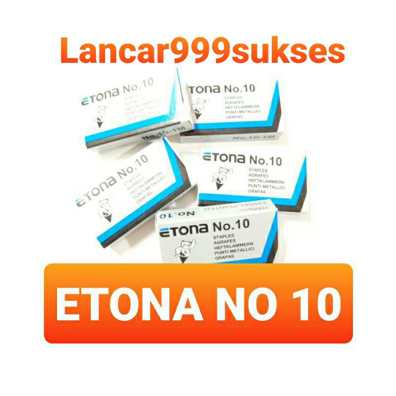Jual Isi staples etona no 10 refill isi staples | Shopee Indonesia