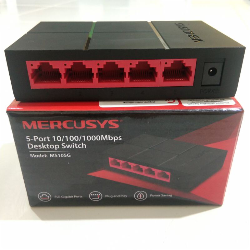 Jual Switch Hub MERCUSYS 5-Port Gigabit Gigabite 10/100/1000Mbps ...