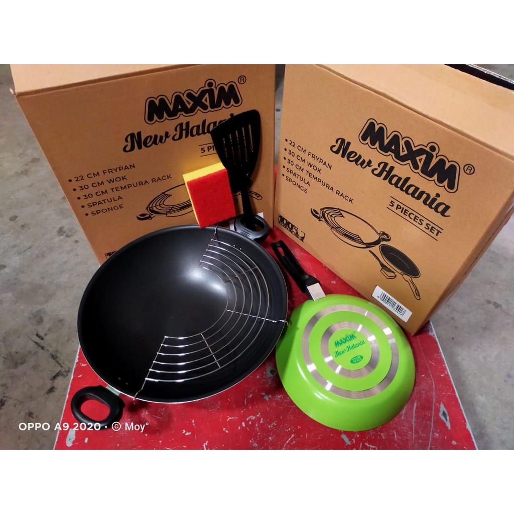 Jual Teflon MAXIM new Halania (5 pieces set) | Shopee Indonesia
