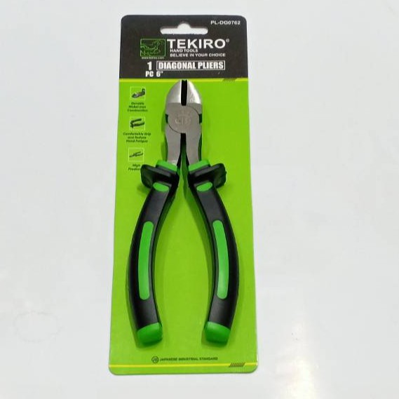Jual Tang Potong TEKIRO 6 inch Tang Knipe Tang Diagonal Pliers 6 inch ...