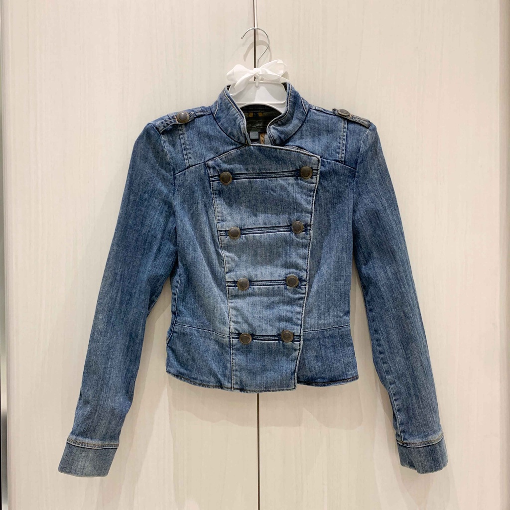 Jual MANGO Military Denim Jacket | Shopee Indonesia
