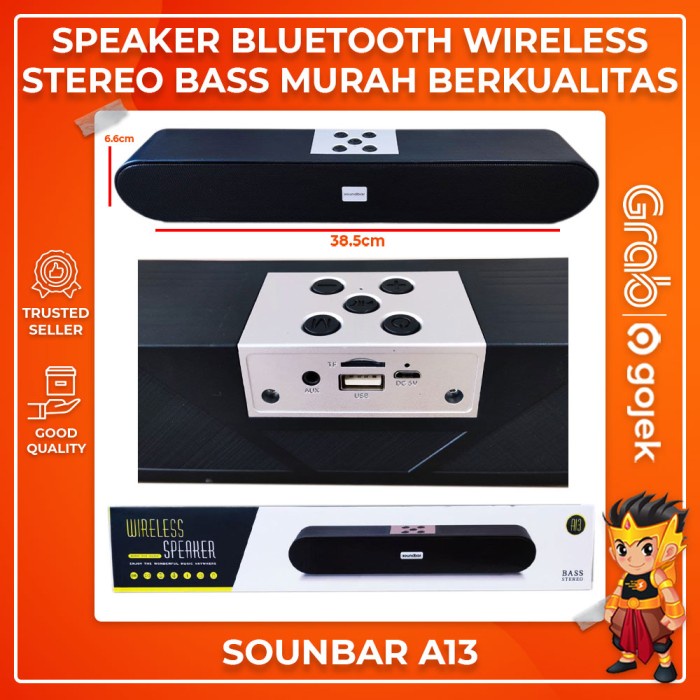 Jual Soundbar A13 / A12 Speaker Bluetooth Wireless Super Bass Support ...