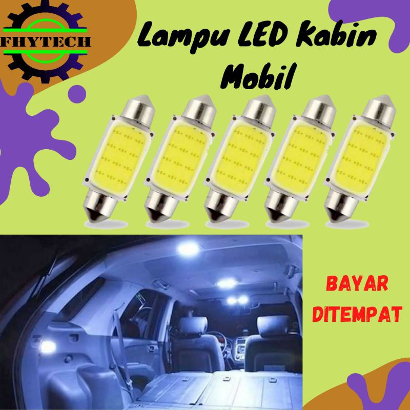 Jual Lampu bohlam LED COB kabin ruangan interior mobil 1 PCS | Shopee ...