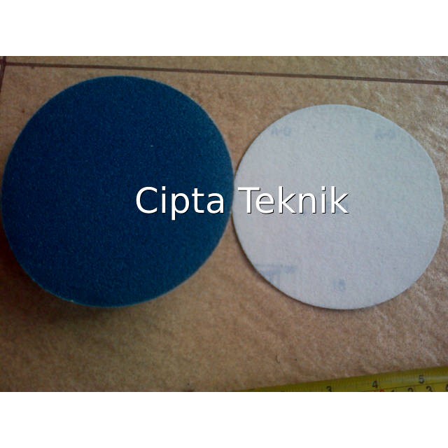 Jual Amplas Velcro Bulat 5 Inchi Grit 60 Ekamant Biru Velcro Disc 5inch ...