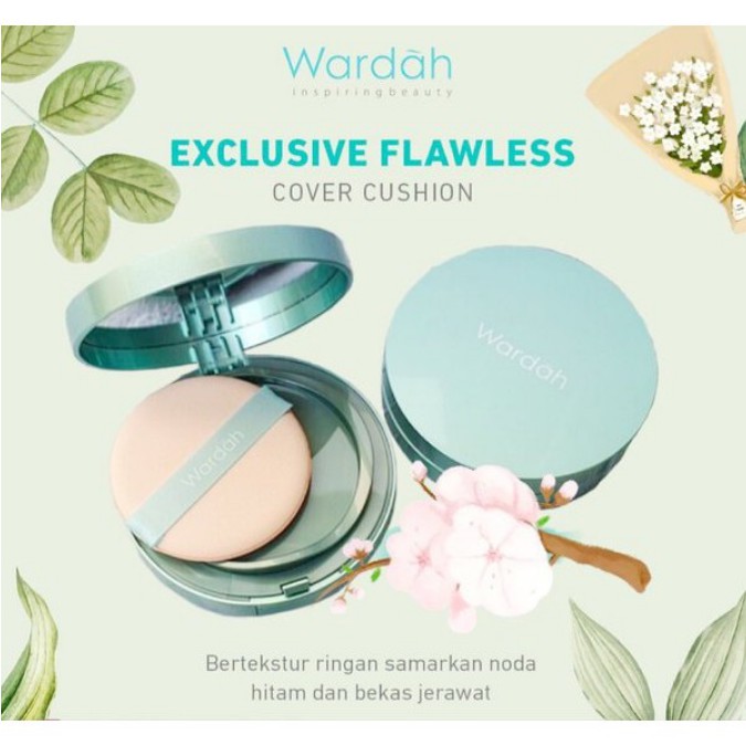 Jual Wardah Exclusive Flawless Cover Cushion SPF 30 15g | Shopee Indonesia