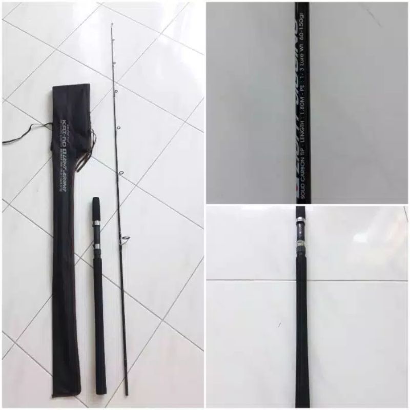 Jual Joran Kaizen Kairo | Sambung 2 | Butt Joint | Solid Carbon | Light jig | Ngoncer | Pilih ...