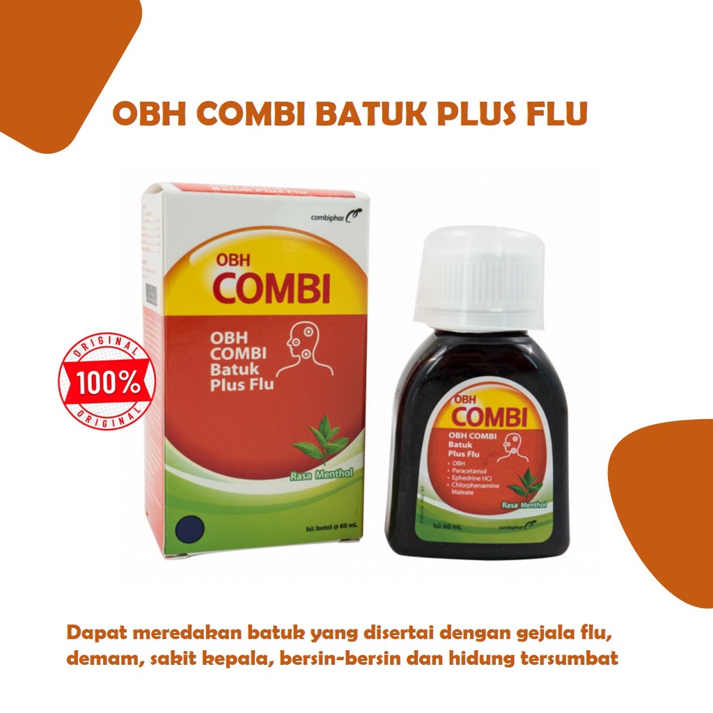 Jual OBH COMBI Batuk Plus Flu Menthol 60 ml | Shopee Indonesia