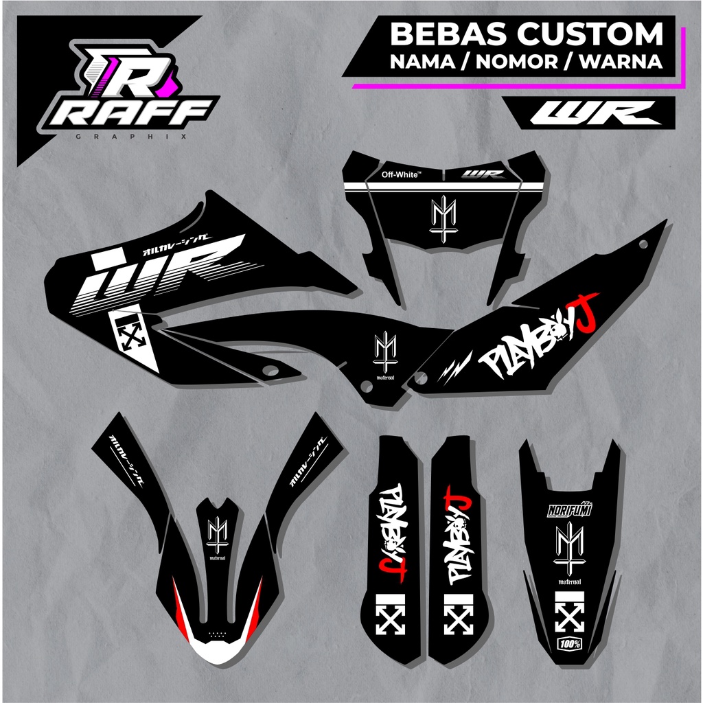Jual decal Wr decal yamaha Wr 150 keren decal wr 150 hitam | Shopee ...