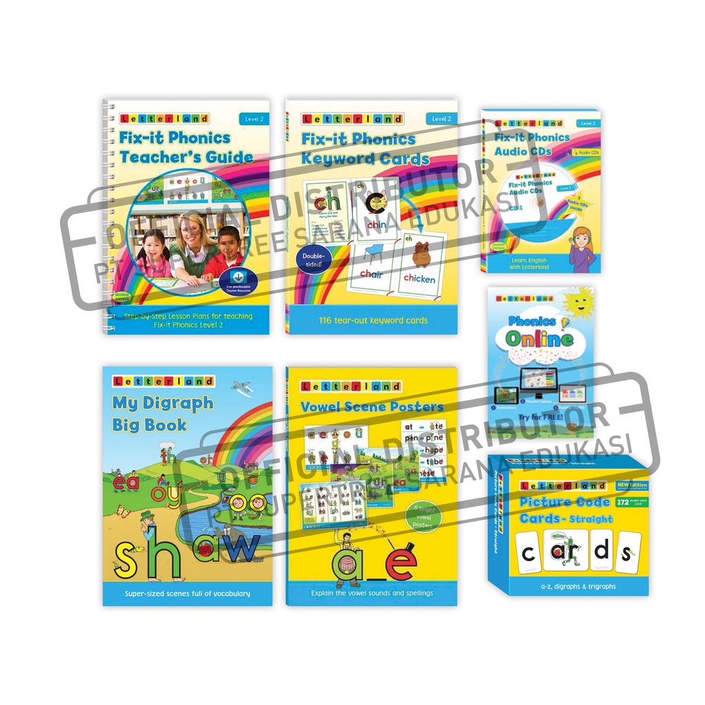 Jual Letterland Fix-it Phonics Teacher's Pack (Level 2) | Shopee Indonesia