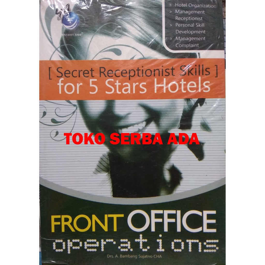 Jual Front Office Operations Secret Receptionist Skills For 5 Stars ...