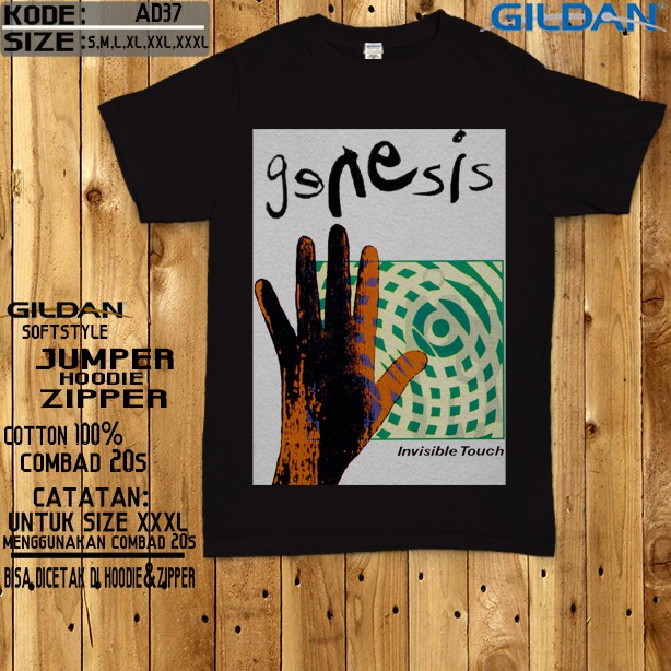 Jual kaos band GENESIS album logo kaos original gildan ad37 | Shopee ...