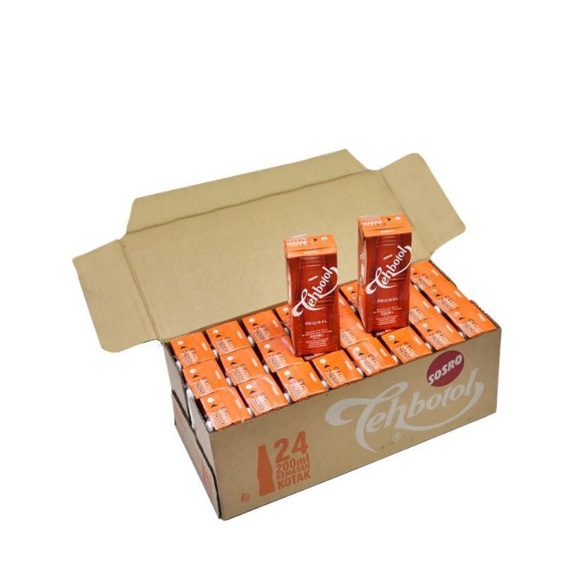 Jual Teh Botol Sosro Kemasan Kotak 200ml isi 24 pcs | Shopee Indonesia