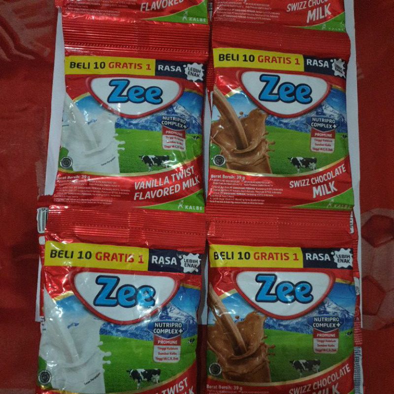 Jual susu zee sachet rasa coklat dan rasa vanila 5pcs 30 g | Shopee ...