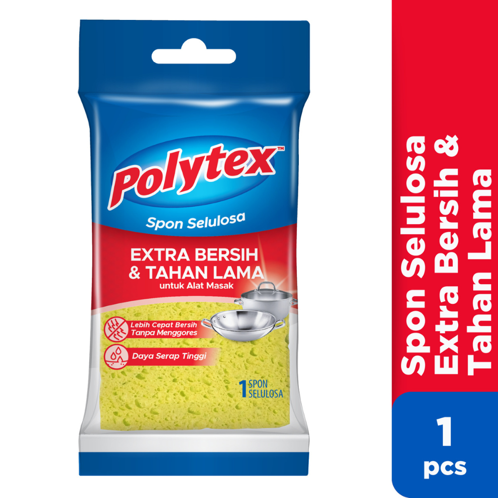 Jual Polytex Spon Selulosa Extra Bersih & Tahan Lama untuk Alat Masak ...
