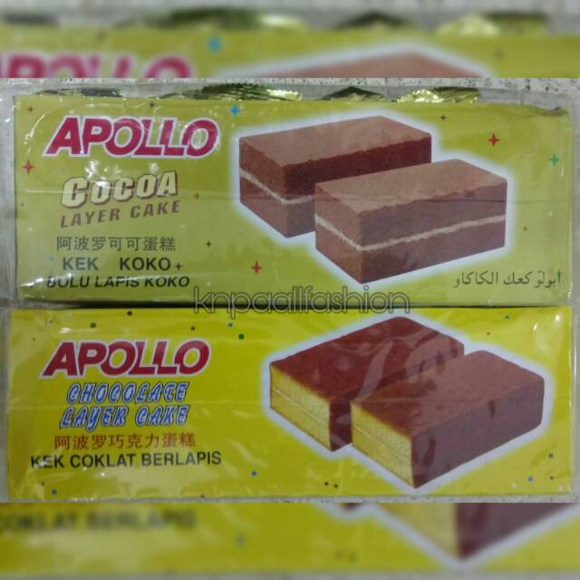 Jual APOLLO Cocoa & Chocolate Layer Cake Malaysia 432g | Shopee Indonesia