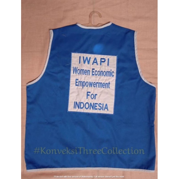 Jual Rompi Iwapi Indonesia Outer Blazer Seragam Biru (BORDIR TEMPEL ...