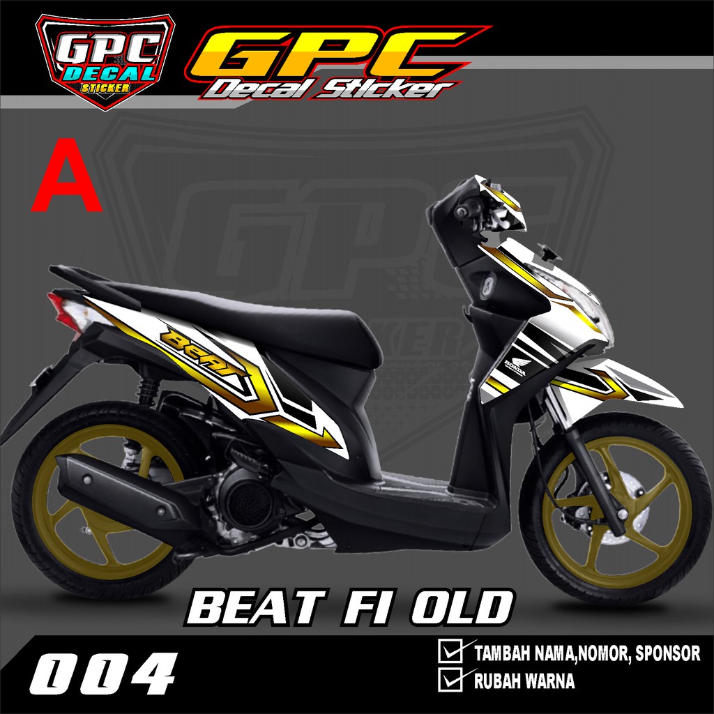 Jual Decal Sticker Beat fi oLd full body-Dekal Stiker striping beat-Gpc ...